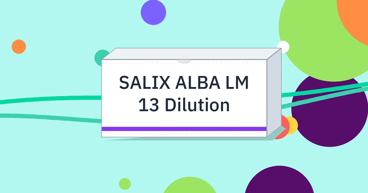 Symbolbild: Packung mit der Aufschrift SALIX ALBA LM 13 Dilution (PZN 13177668) – Verfügbarkeit und Bezug in Apotheken in Frankfurt am Main