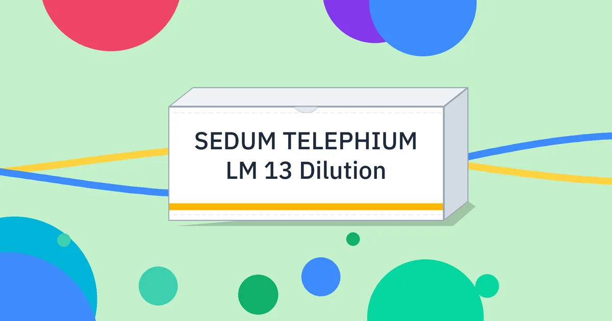 Symbolbild: Packung mit der Aufschrift SEDUM TELEPHIUM LM 13 Dilution (PZN 13693884) – Verfügbarkeit und Bezug in Apotheken in Frankfurt am Main