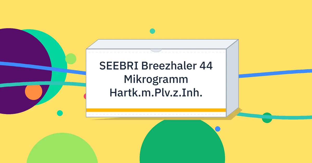 Symbolbild: Packung mit der Aufschrift SEEBRI Breezhaler 44 Mikrogramm Hartk.m.Plv.z.Inh. (PZN 10526074) – Verfügbarkeit und Bezug in Apotheken in Frankfurt am Main