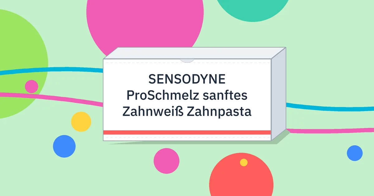 Symbolbild: Packung mit der Aufschrift SENSODYNE ProSchmelz sanftes Zahnweiß Zahnpasta (PZN 11329453) – Verfügbarkeit und Bezug in Apotheken in Frankfurt am Main