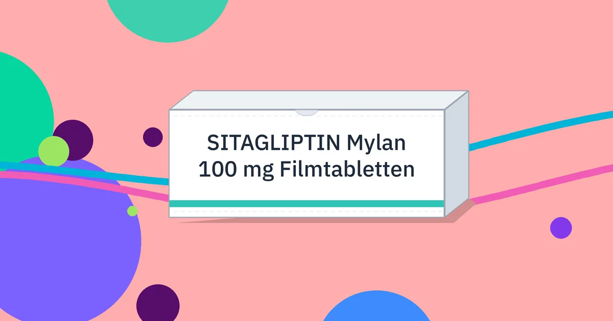 Symbolbild: Packung mit der Aufschrift SITAGLIPTIN Mylan 100 mg Filmtabletten (PZN 17975378) – Verfügbarkeit und Bezug in Apotheken in Frankfurt am Main