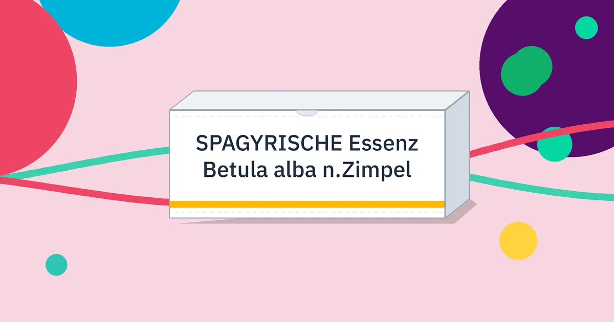 Symbolbild: Packung mit der Aufschrift SPAGYRISCHE Essenz Betula alba n.Zimpel (PZN 00915900) – Verfügbarkeit und Bezug in Apotheken in Frankfurt am Main