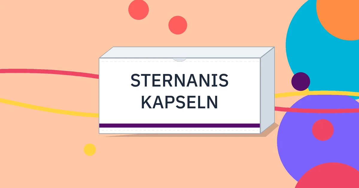 Symbolbild: Packung mit der Aufschrift STERNANIS KAPSELN (PZN 17426890) – Verfügbarkeit und Bezug in Apotheken in Frankfurt am Main
