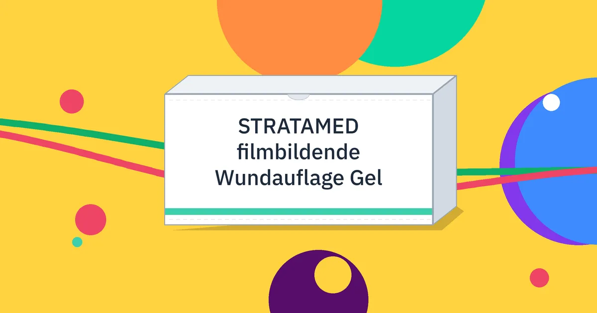 Symbolbild: Packung mit der Aufschrift STRATAMED filmbildende Wundauflage Gel (PZN 10740519) – Verfügbarkeit und Bezug in Apotheken in Frankfurt am Main