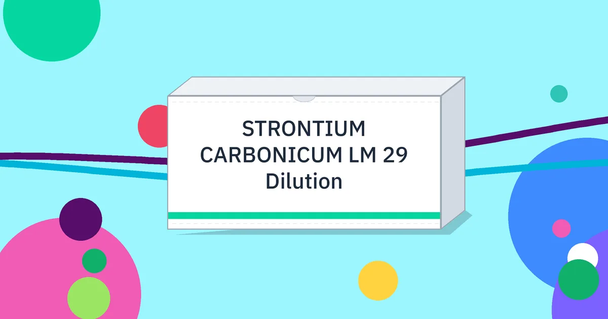 Symbolbild: Packung mit der Aufschrift STRONTIUM CARBONICUM LM 29 Dilution (PZN 13203302) – Verfügbarkeit und Bezug in Apotheken in Frankfurt am Main