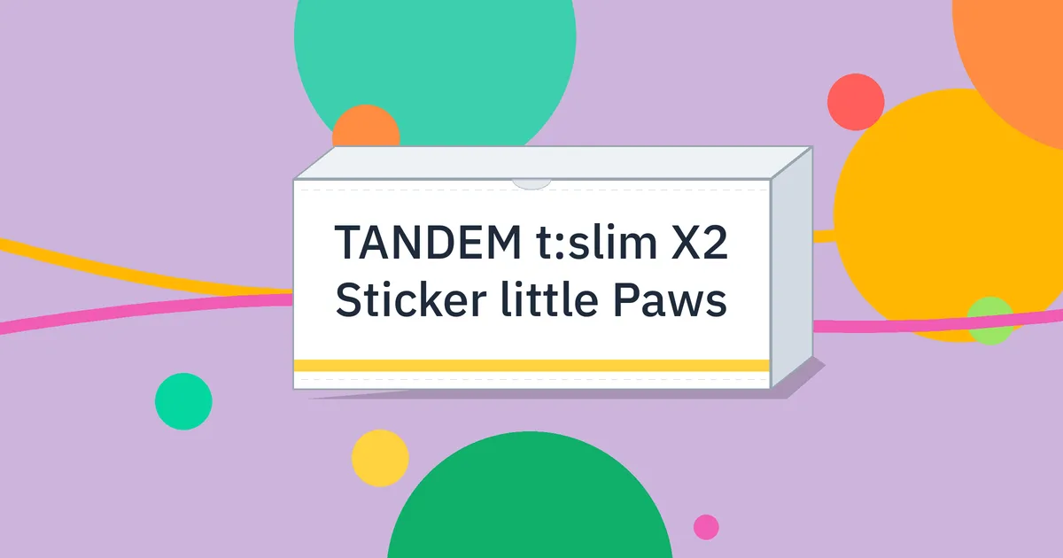 Symbolbild: Packung mit der Aufschrift TANDEM t:slim X2 Sticker little Paws (PZN 19862916) – Verfügbarkeit und Bezug in Apotheken in Frankfurt am Main