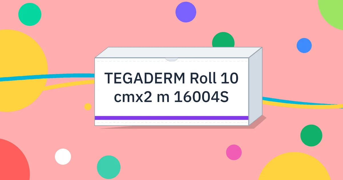 Symbolbild: Packung mit der Aufschrift TEGADERM Roll 10 cmx2 m 16004S (PZN 06917596) – Verfügbarkeit und Bezug in Apotheken in Frankfurt am Main