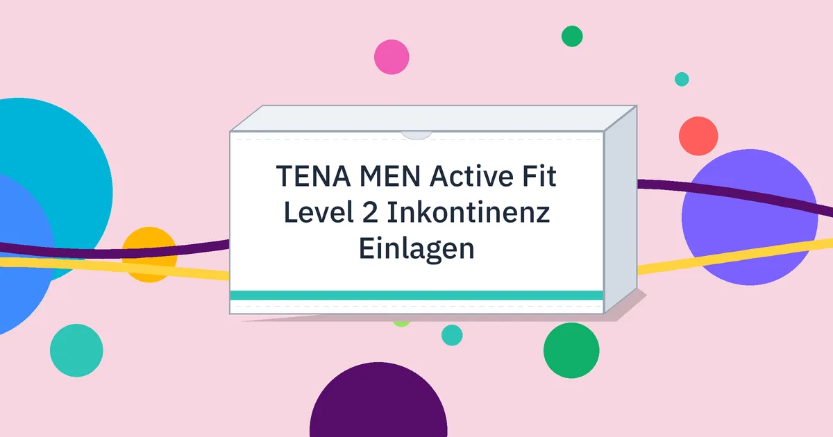 Symbolbild: Packung mit der Aufschrift TENA MEN Active Fit Level 2 Inkontinenz Einlagen (PZN 17981752) – Verfügbarkeit und Bezug in Apotheken in Frankfurt am Main