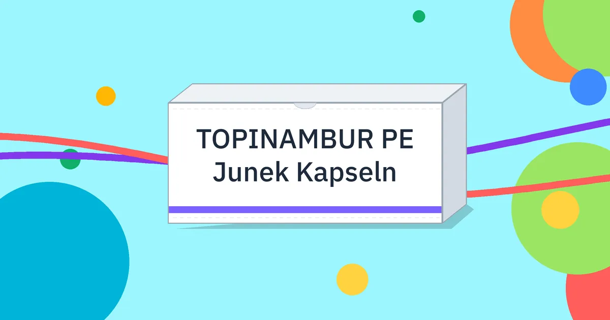 Symbolbild: Packung mit der Aufschrift TOPINAMBUR PE Junek Kapseln (PZN 02585861) – Verfügbarkeit und Bezug in Apotheken in Frankfurt am Main