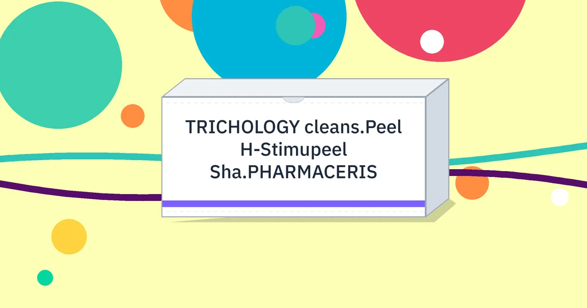Symbolbild: Packung mit der Aufschrift TRICHOLOGY cleans.Peel H-Stimupeel Sha.PHARMACERIS (PZN 16706587) – Verfügbarkeit und Bezug in Apotheken in Frankfurt am Main