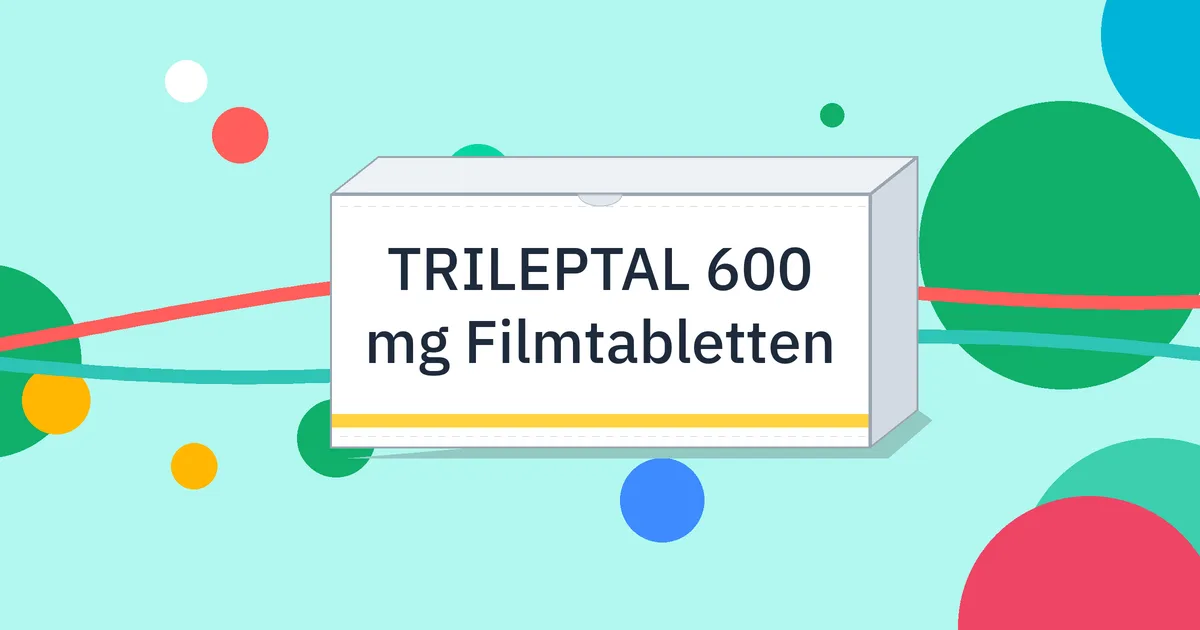 Symbolbild: Packung mit der Aufschrift TRILEPTAL 600 mg Filmtabletten (PZN 06127380) – Verfügbarkeit und Bezug in Apotheken in Frankfurt am Main