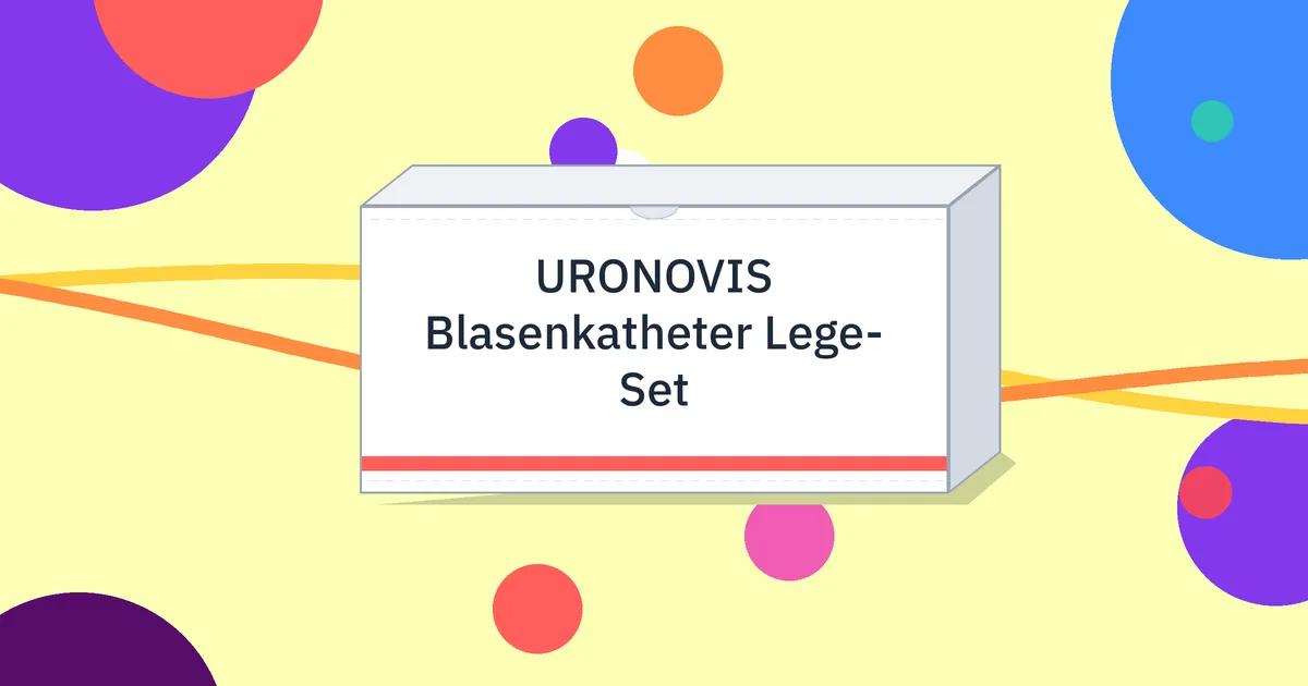 Symbolbild: Packung mit der Aufschrift URONOVIS Blasenkatheter Lege-Set (PZN 02352358) – Verfügbarkeit und Bezug in Apotheken in Frankfurt am Main
