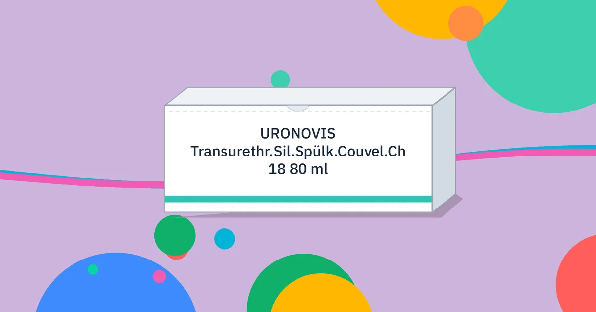Symbolbild: Packung mit der Aufschrift URONOVIS Transurethr.Sil.Spülk.Couvel.Ch 18 80 ml (PZN 00796111) – Verfügbarkeit und Bezug in Apotheken in Frankfurt am Main