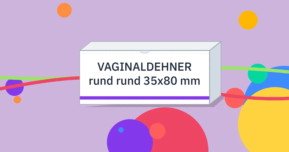 Symbolbild: Packung mit der Aufschrift VAGINALDEHNER rund rund 35x80 mm (PZN 04615804) – Verfügbarkeit und Bezug in Apotheken in Frankfurt am Main