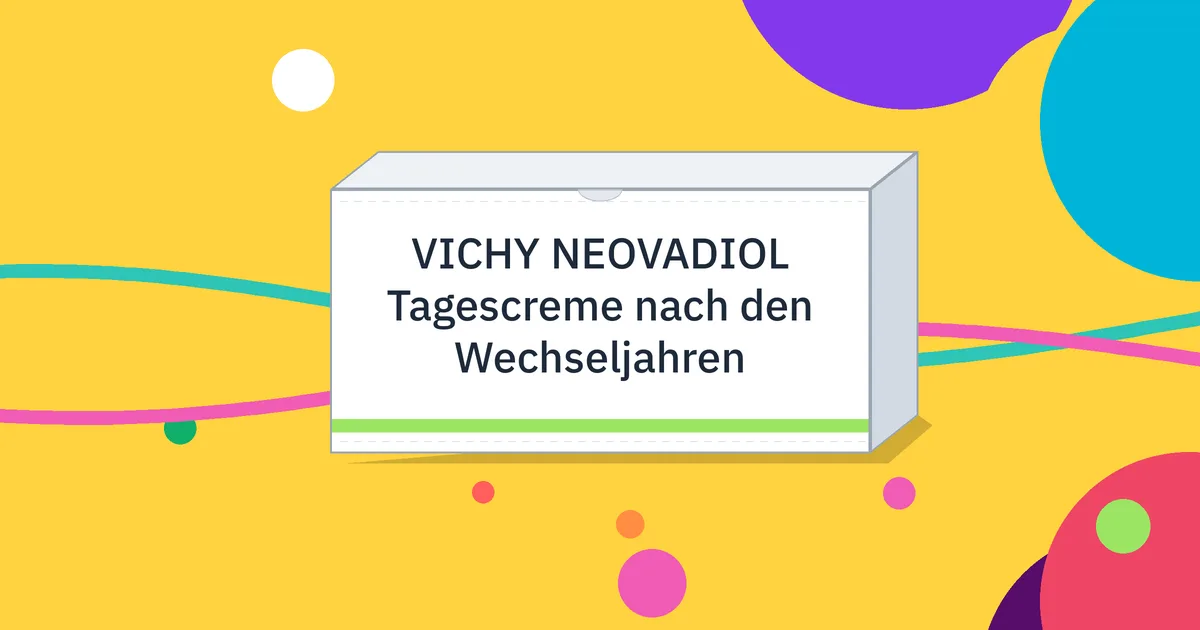 Symbolbild: Packung mit der Aufschrift VICHY NEOVADIOL Tagescreme nach den Wechseljahren (PZN 17258441) – Verfügbarkeit und Bezug in Apotheken in Frankfurt am Main