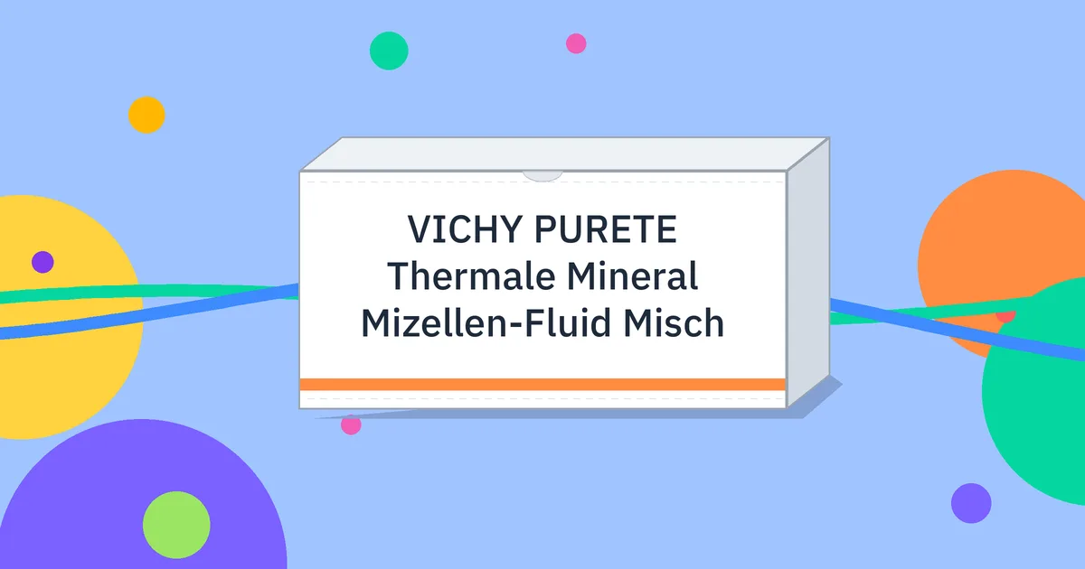 Symbolbild: Packung mit der Aufschrift VICHY PURETE Thermale Mineral Mizellen-Fluid Misch (PZN 15211352) – Verfügbarkeit und Bezug in Apotheken in Frankfurt am Main
