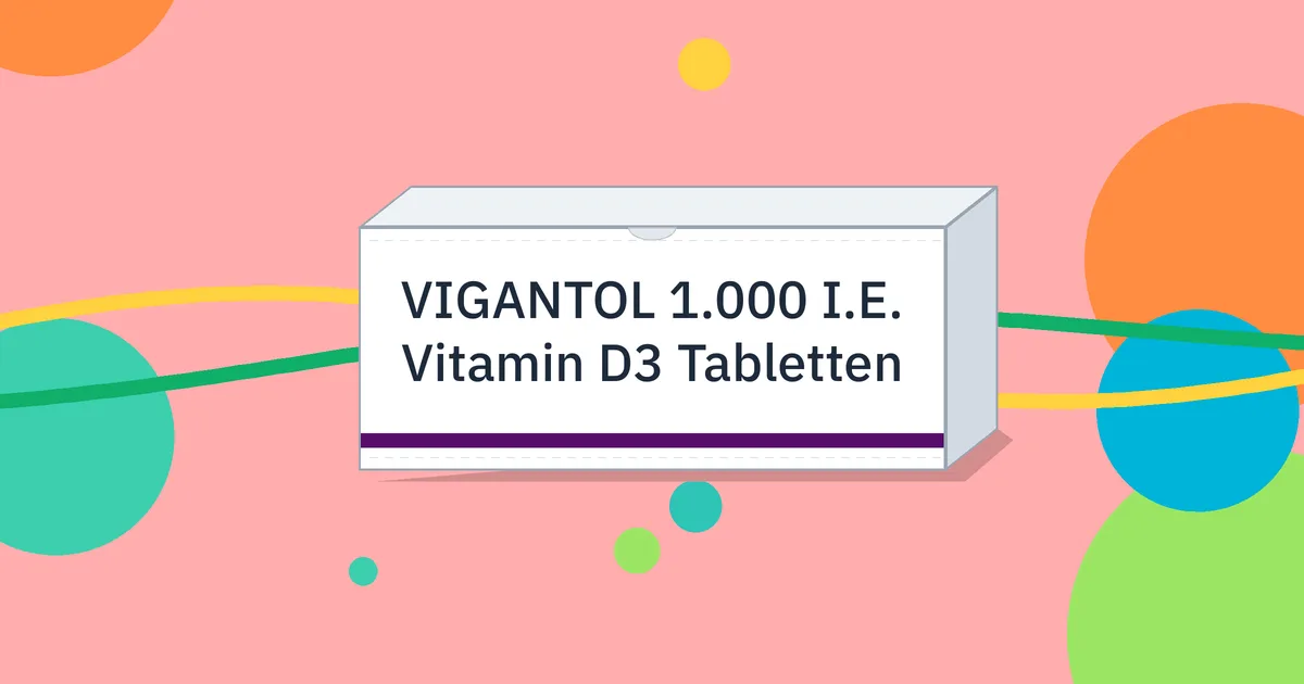 Symbolbild: Packung mit der Aufschrift VIGANTOL 1.000 I.E. Vitamin D3 Tabletten (PZN 13155678) – Verfügbarkeit und Bezug in Apotheken in Frankfurt am Main