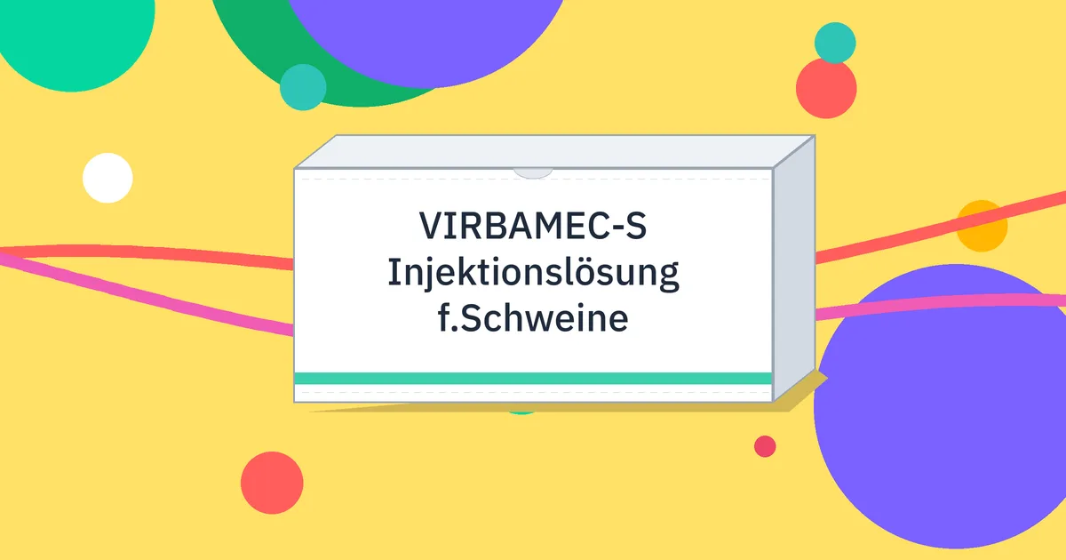 Symbolbild: Packung mit der Aufschrift VIRBAMEC-S Injektionslösung f.Schweine (PZN 01660715) – Verfügbarkeit und Bezug in Apotheken in Frankfurt am Main