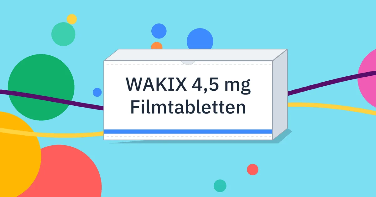 Symbolbild: Packung mit der Aufschrift WAKIX 4,5 mg Filmtabletten (PZN 18320389) – Verfügbarkeit und Bezug in Apotheken in Frankfurt am Main