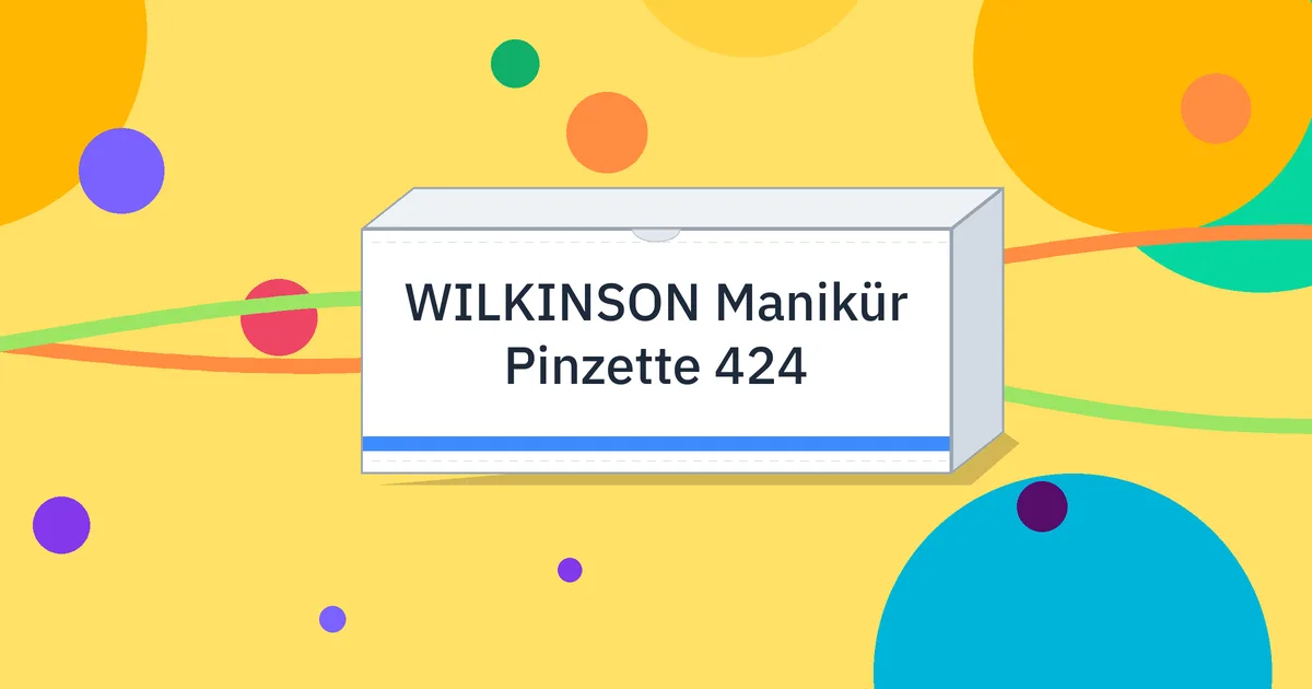 Symbolbild: Packung mit der Aufschrift WILKINSON Manikür Pinzette 424 (PZN 04515669) – Verfügbarkeit und Bezug in Apotheken in Frankfurt am Main