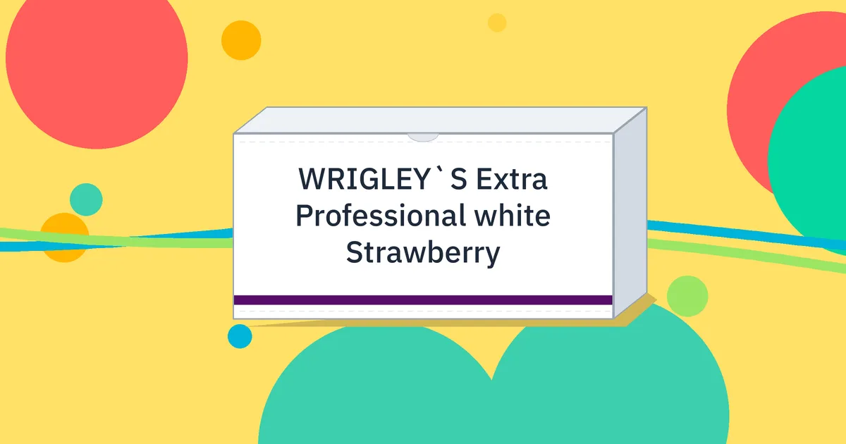 Symbolbild: Packung mit der Aufschrift WRIGLEY`S Extra Professional white Strawberry (PZN 13651928) – Verfügbarkeit und Bezug in Apotheken in Frankfurt am Main