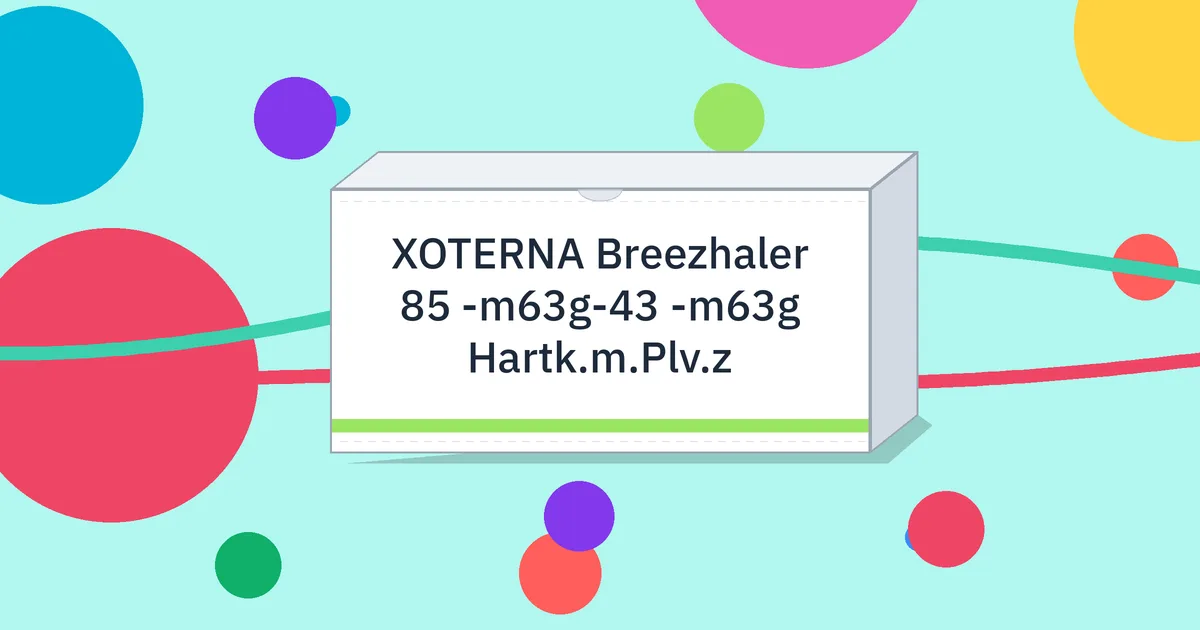 Symbolbild: Packung mit der Aufschrift XOTERNA Breezhaler 85 -m63g-43 -m63g Hartk.m.Plv.z (PZN 12562677) – Verfügbarkeit und Bezug in Apotheken in Frankfurt am Main