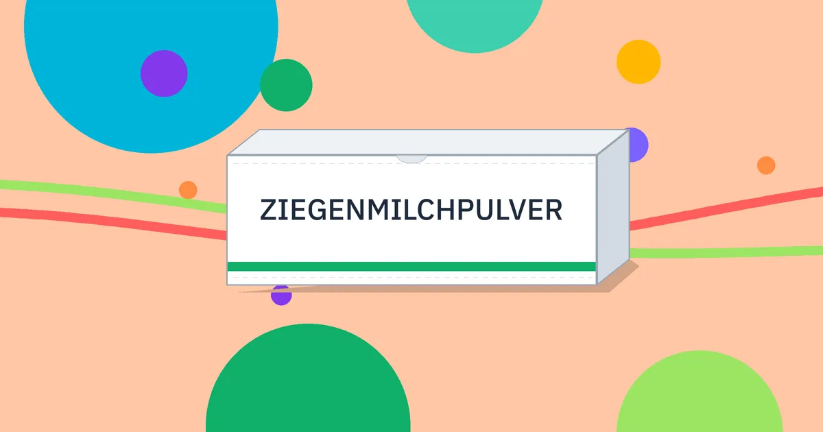 Symbolbild: Packung mit der Aufschrift ZIEGENMILCHPULVER (PZN 05453137) – Verfügbarkeit und Bezug in Apotheken in Frankfurt am Main