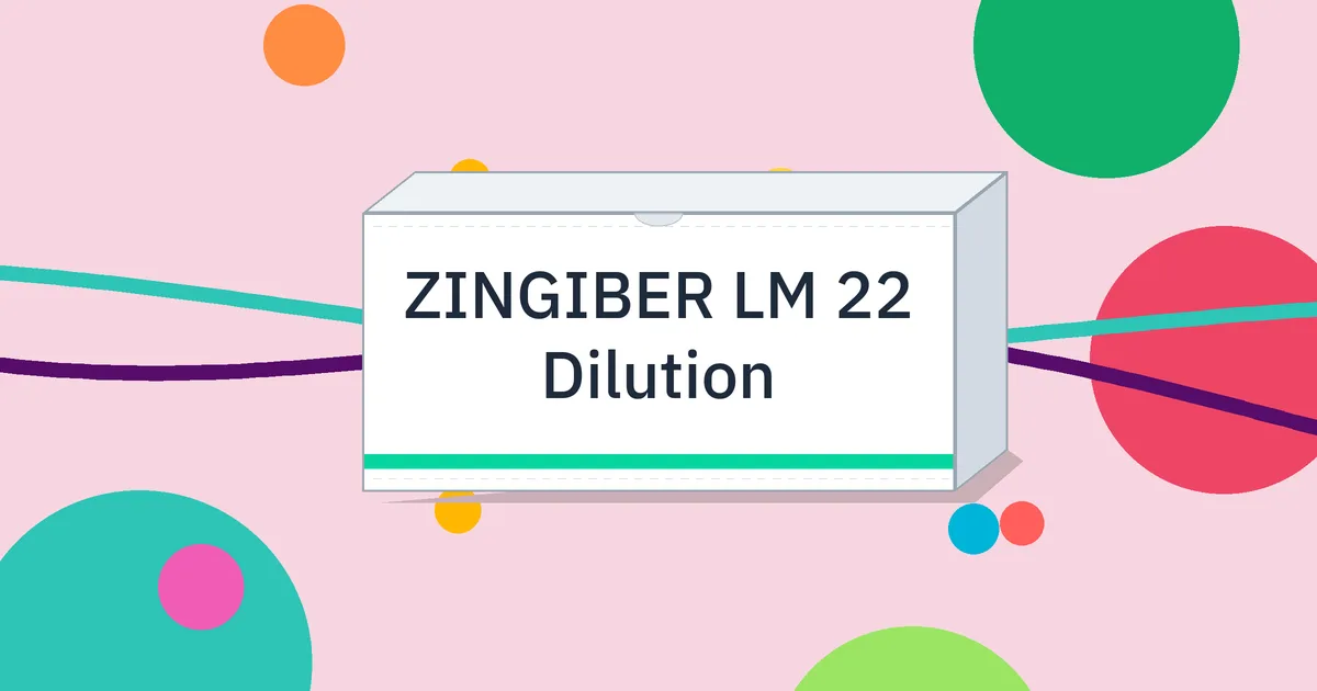 Symbolbild: Packung mit der Aufschrift ZINGIBER LM 22 Dilution (PZN 13301950) – Verfügbarkeit und Bezug in Apotheken in Frankfurt am Main