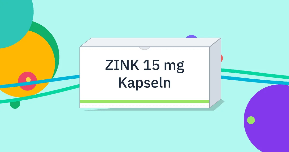 Symbolbild: Packung mit der Aufschrift ZINK 15 mg Kapseln (PZN 03810952) – Verfügbarkeit und Bezug in Apotheken in Frankfurt am Main