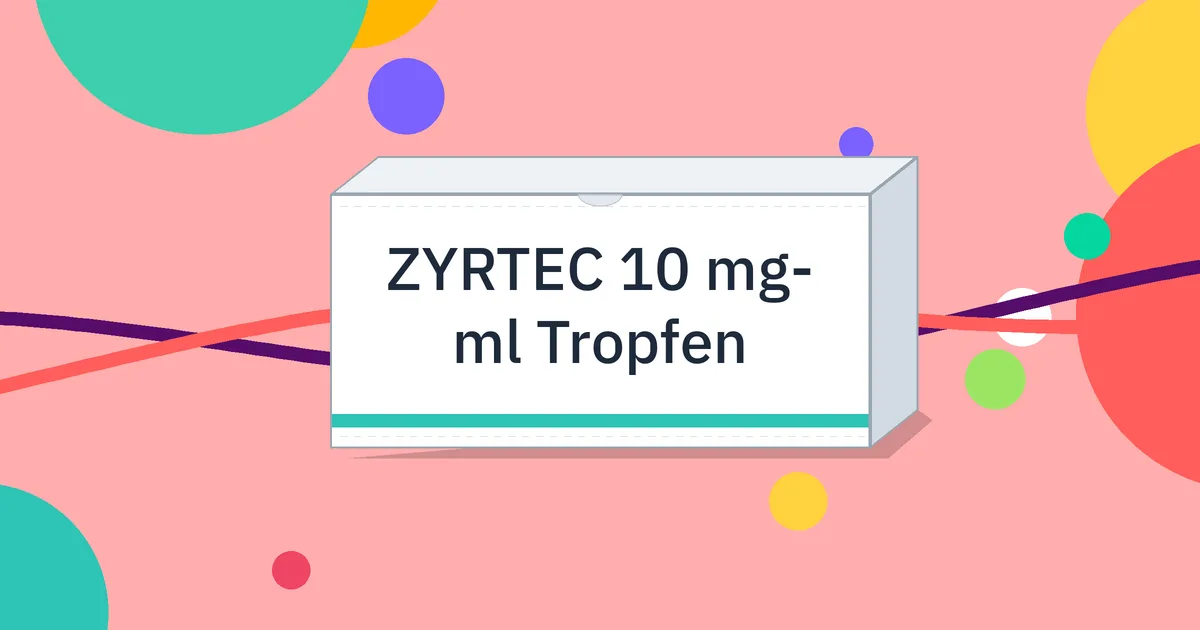 Symbolbild: Packung mit der Aufschrift ZYRTEC 10 mg-ml Tropfen (PZN 00257940) – Verfügbarkeit und Bezug in Apotheken in Frankfurt am Main