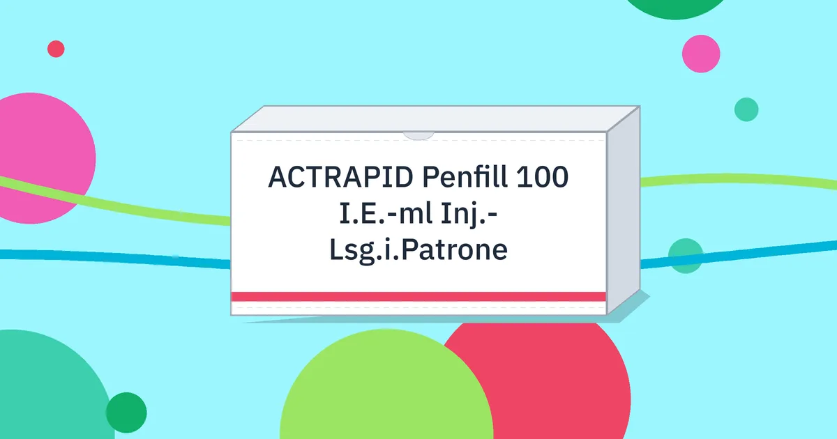 Symbolbild: Packung mit der Aufschrift ACTRAPID Penfill 100 I.E.-ml Inj.-Lsg.i.Patrone (PZN 06135913) – Verfügbarkeit und Bezug in Apotheken in Frankfurt am Main
