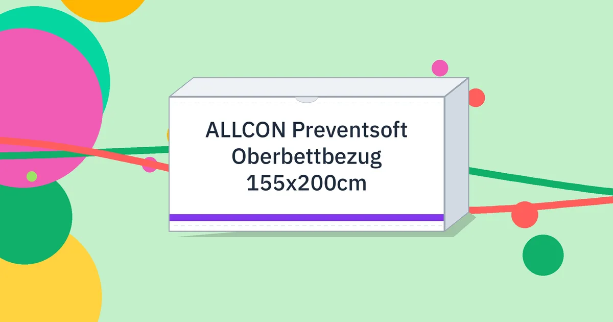 Symbolbild: Packung mit der Aufschrift ALLCON Preventsoft Oberbettbezug 155x200cm (PZN 03128137) – Verfügbarkeit und Bezug in Apotheken in Frankfurt am Main