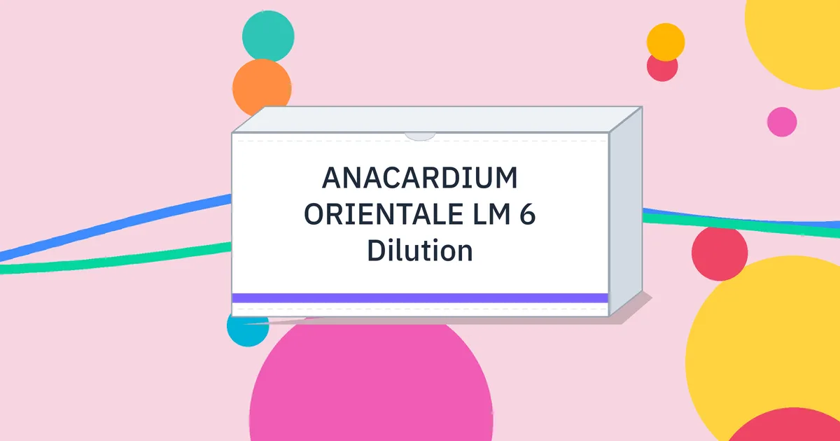 Symbolbild: Packung mit der Aufschrift ANACARDIUM ORIENTALE LM 6 Dilution (PZN 07539067) – Verfügbarkeit und Bezug in Apotheken in Frankfurt am Main