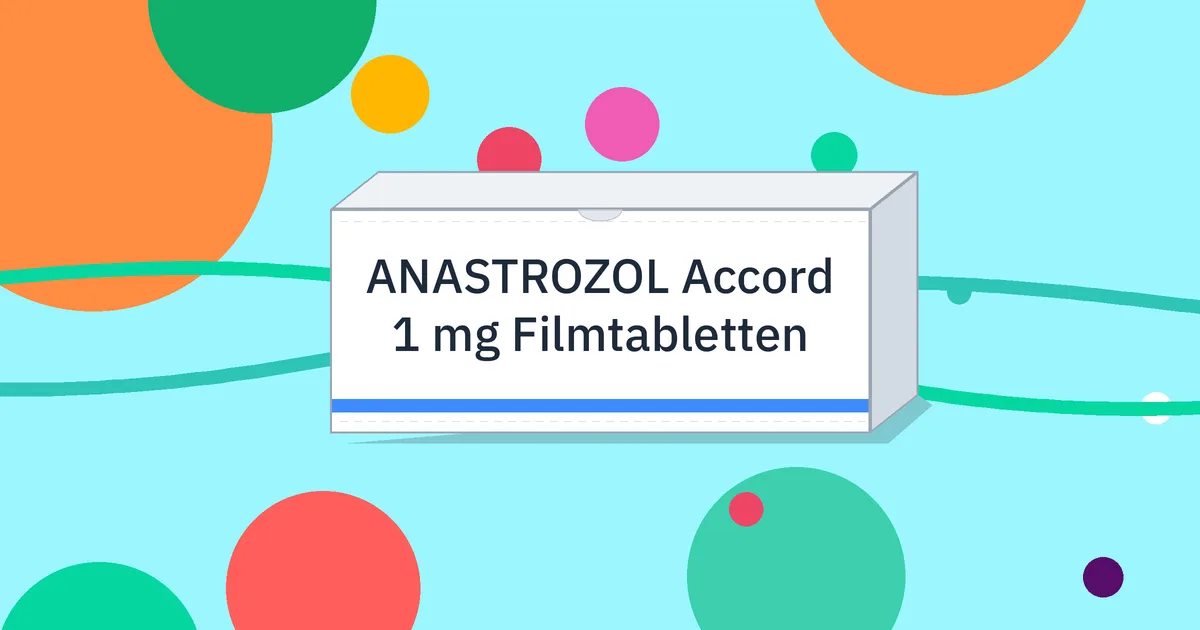 Symbolbild: Packung mit der Aufschrift ANASTROZOL Accord 1 mg Filmtabletten (PZN 15205067) – Verfügbarkeit und Bezug in Apotheken in Frankfurt am Main