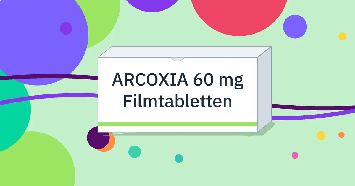 Symbolbild: Packung mit der Aufschrift ARCOXIA 60 mg Filmtabletten (PZN 03127971) – Verfügbarkeit und Bezug in Apotheken in Frankfurt am Main