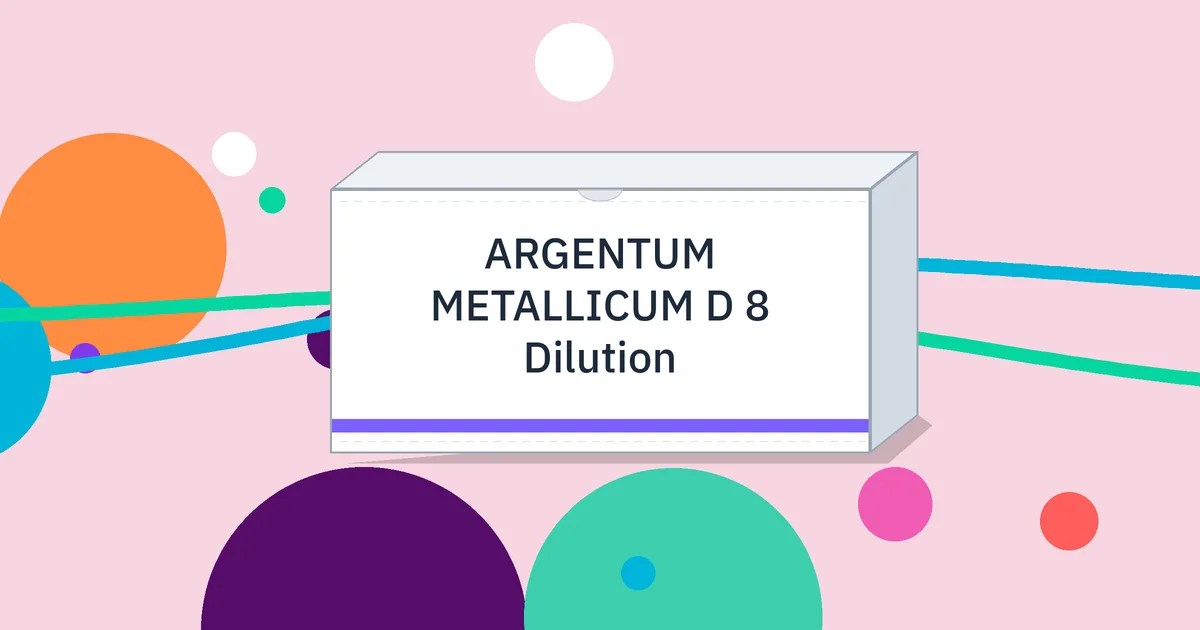 Symbolbild: Packung mit der Aufschrift ARGENTUM METALLICUM D 8 Dilution (PZN 02607278) – Verfügbarkeit und Bezug in Apotheken in Frankfurt am Main