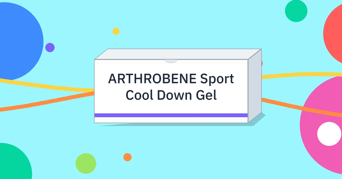 Symbolbild: Packung mit der Aufschrift ARTHROBENE Sport Cool Down Gel (PZN 13358306) – Verfügbarkeit und Bezug in Apotheken in Frankfurt am Main