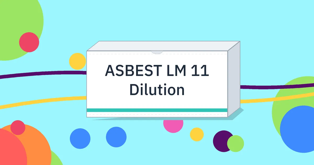 Symbolbild: Packung mit der Aufschrift ASBEST LM 11 Dilution (PZN 13398257) – Verfügbarkeit und Bezug in Apotheken in Frankfurt am Main
