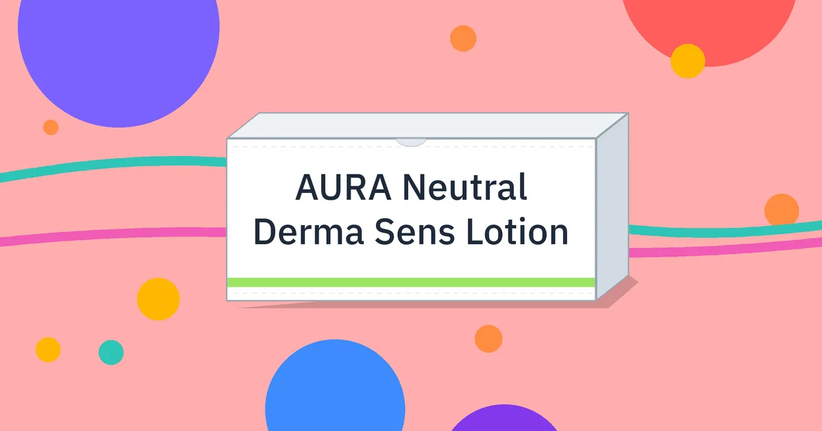 Symbolbild: Packung mit der Aufschrift AURA Neutral Derma Sens Lotion (PZN 08841408) – Verfügbarkeit und Bezug in Apotheken in Frankfurt am Main