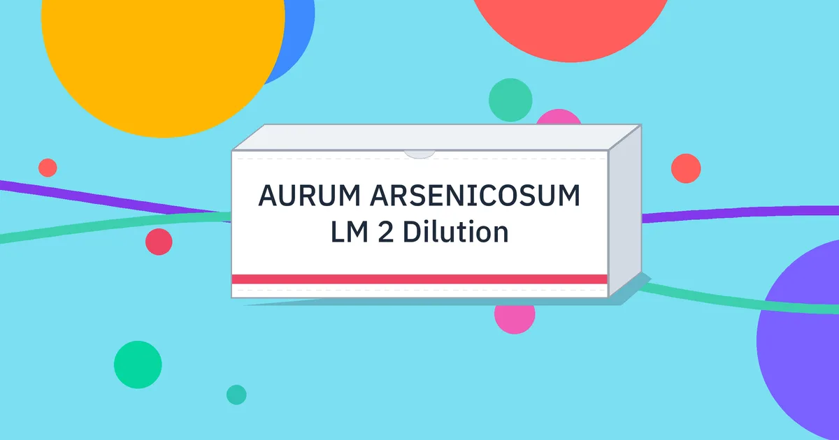Symbolbild: Packung mit der Aufschrift AURUM ARSENICOSUM LM 2 Dilution (PZN 12783289) – Verfügbarkeit und Bezug in Apotheken in Frankfurt am Main