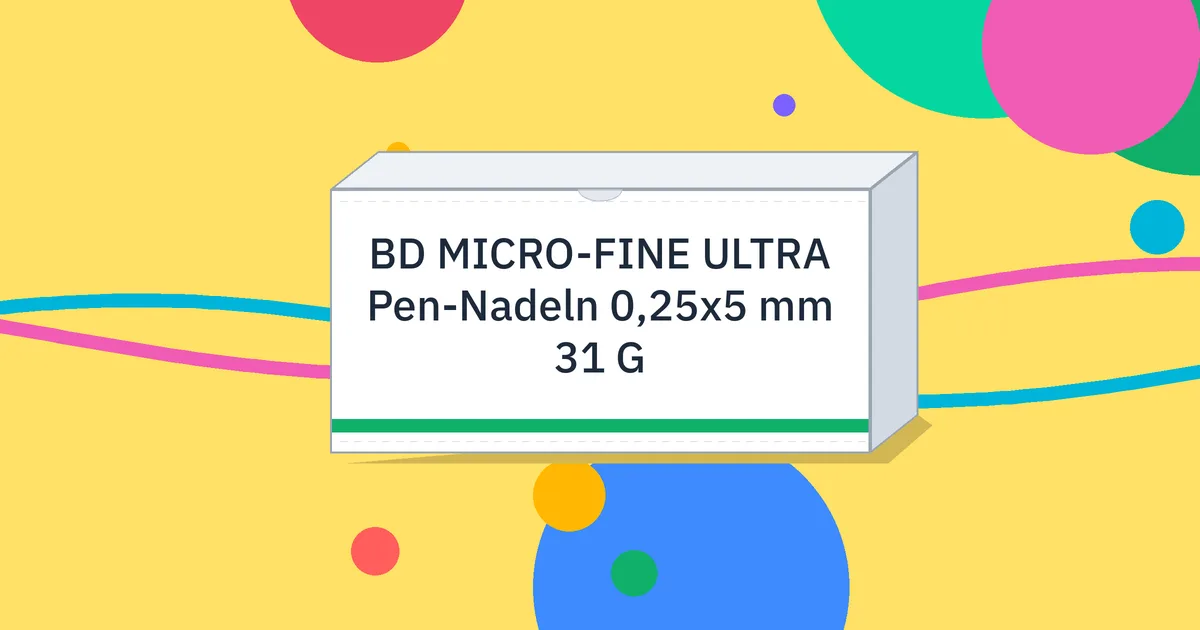 Symbolbild: Packung mit der Aufschrift BD MICRO-FINE ULTRA Pen-Nadeln 0,25x5 mm 31 G (PZN 13660229) – Verfügbarkeit und Bezug in Apotheken in Frankfurt am Main