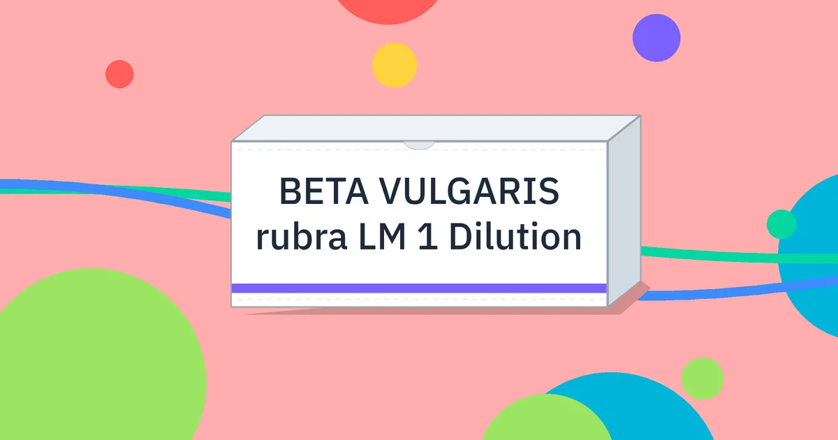 Symbolbild: Packung mit der Aufschrift BETA VULGARIS rubra LM 1 Dilution (PZN 13384723) – Verfügbarkeit und Bezug in Apotheken in Frankfurt am Main