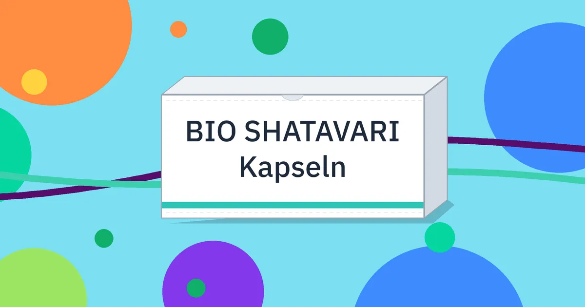 Symbolbild: Packung mit der Aufschrift BIO SHATAVARI Kapseln (PZN 16707256) – Verfügbarkeit und Bezug in Apotheken in Frankfurt am Main