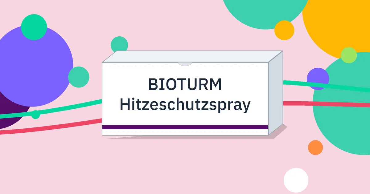 Symbolbild: Packung mit der Aufschrift BIOTURM Hitzeschutzspray (PZN 19449139) – Verfügbarkeit und Bezug in Apotheken in Frankfurt am Main