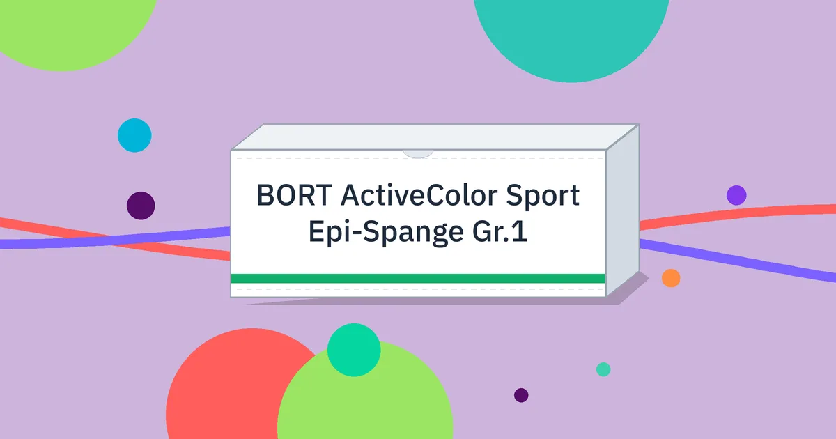 Symbolbild: Packung mit der Aufschrift BORT ActiveColor Sport Epi-Spange Gr.1 (PZN 17843487) – Verfügbarkeit und Bezug in Apotheken in Frankfurt am Main