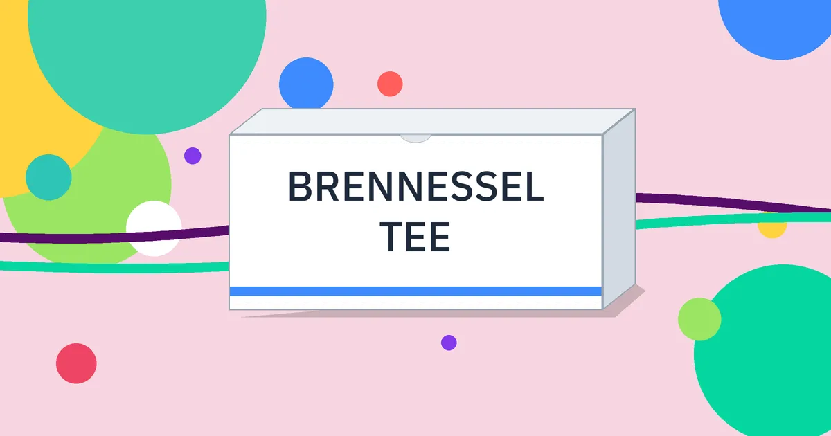 Symbolbild: Packung mit der Aufschrift BRENNESSEL TEE (PZN 03394519) – Verfügbarkeit und Bezug in Apotheken in Frankfurt am Main