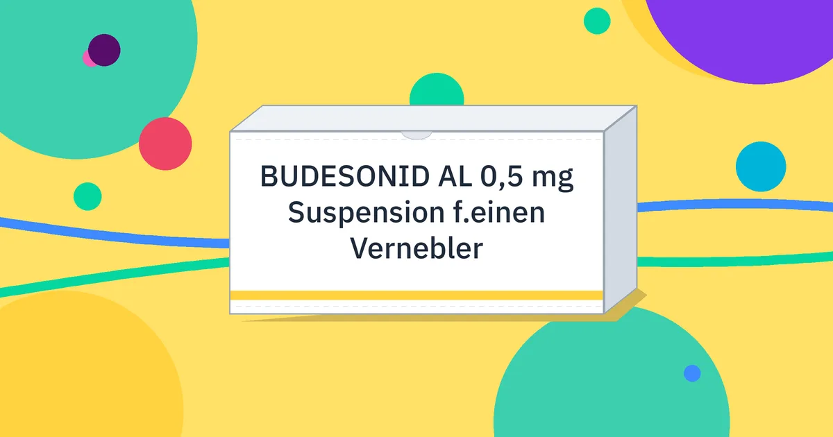 Symbolbild: Packung mit der Aufschrift BUDESONID AL 0,5 mg Suspension f.einen Vernebler (PZN 14270714) – Verfügbarkeit und Bezug in Apotheken in Frankfurt am Main
