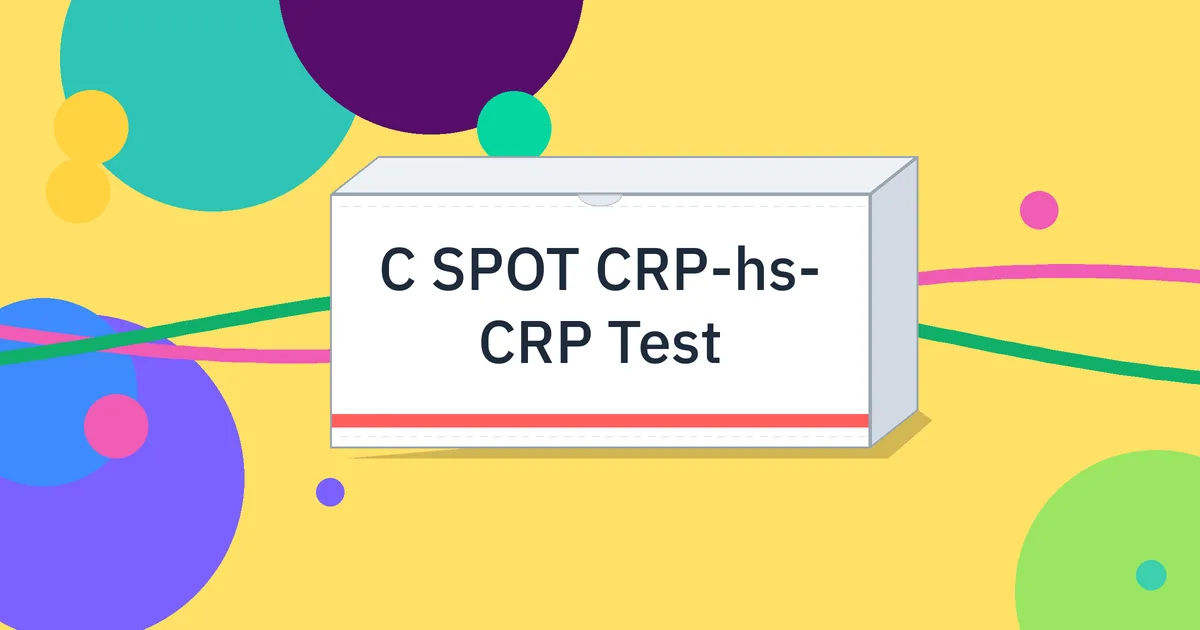 Symbolbild: Packung mit der Aufschrift C SPOT CRP-hs-CRP Test (PZN 11519202) – Verfügbarkeit und Bezug in Apotheken in Frankfurt am Main