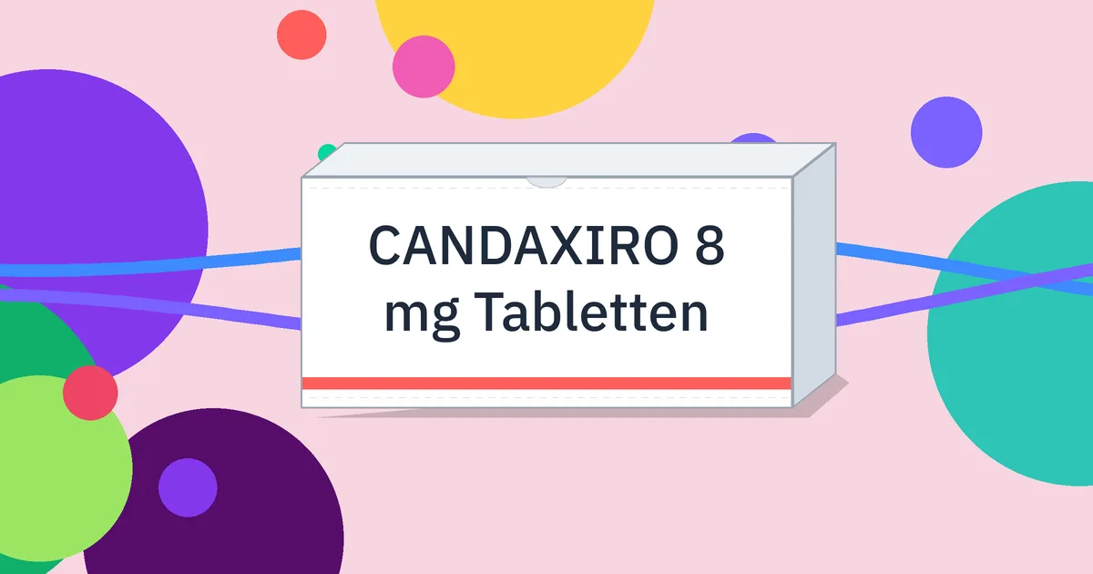 Symbolbild: Packung mit der Aufschrift CANDAXIRO 8 mg Tabletten (PZN 14363120) – Verfügbarkeit und Bezug in Apotheken in Frankfurt am Main