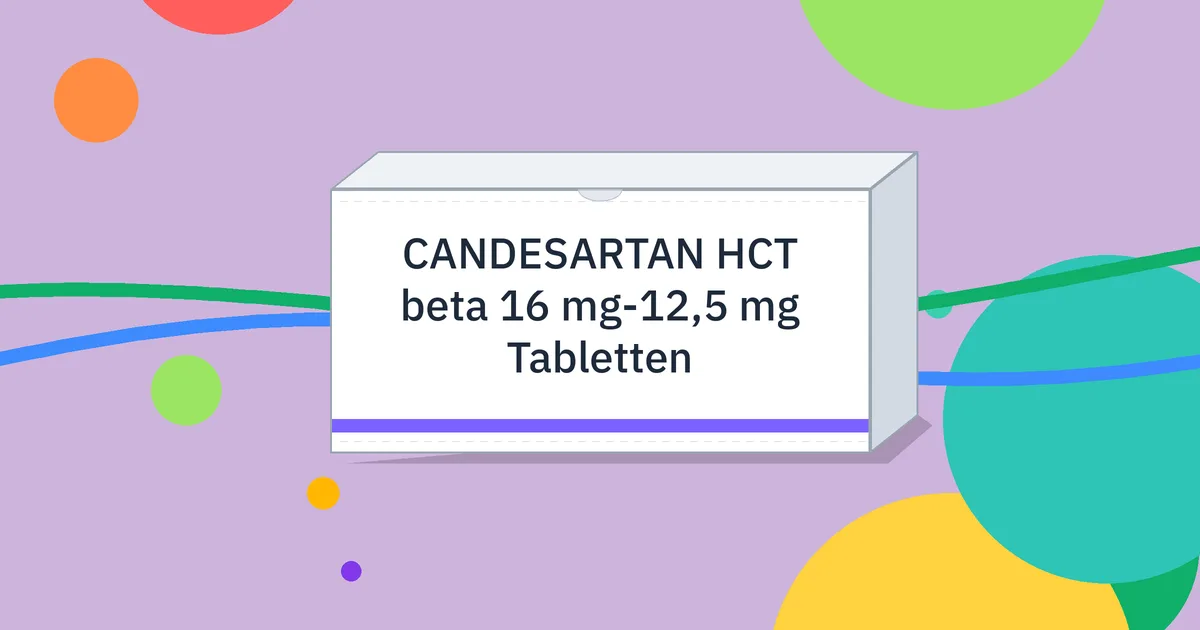 Symbolbild: Packung mit der Aufschrift CANDESARTAN HCT beta 16 mg-12,5 mg Tabletten (PZN 19211202) – Verfügbarkeit und Bezug in Apotheken in Frankfurt am Main